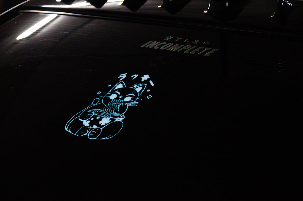 Incompletegl Ramen Eating Maneki-Neko Glow Panel - USB - 3 Modes
